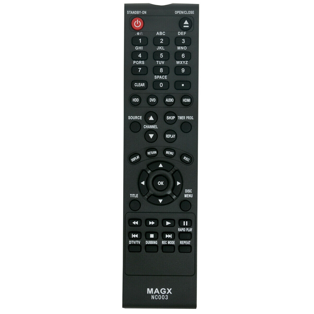 NC003 NC003UD Remote Replace for Magnavox DVD Player MDR533H/F7 MDR535H/F7 MDR537H/F7 MDR515H/F7 ...