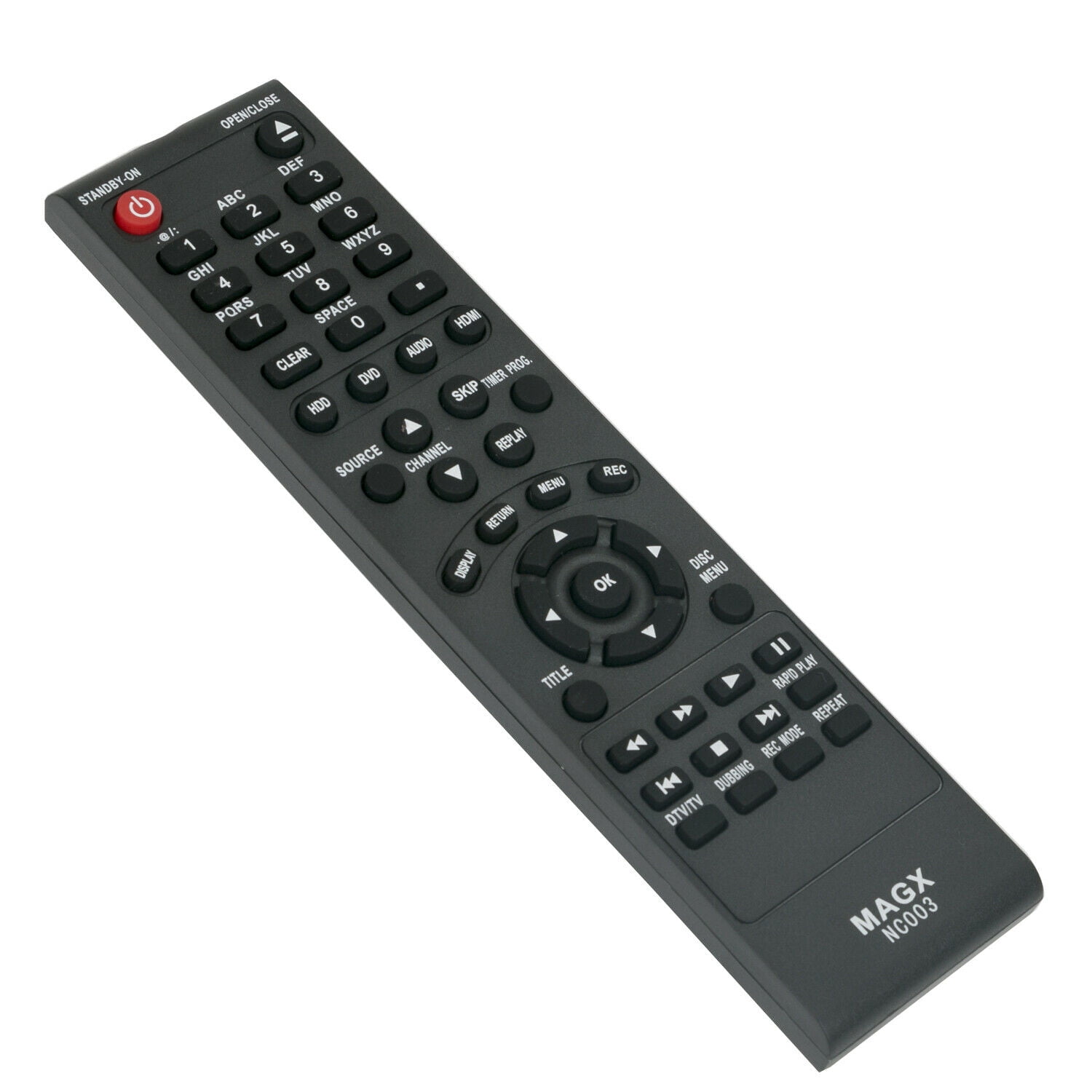 NC003 NC003UD Replace Remote for Magnavox DVD MDR515H MDR533H MDR535H MDR537H - Walmart.com