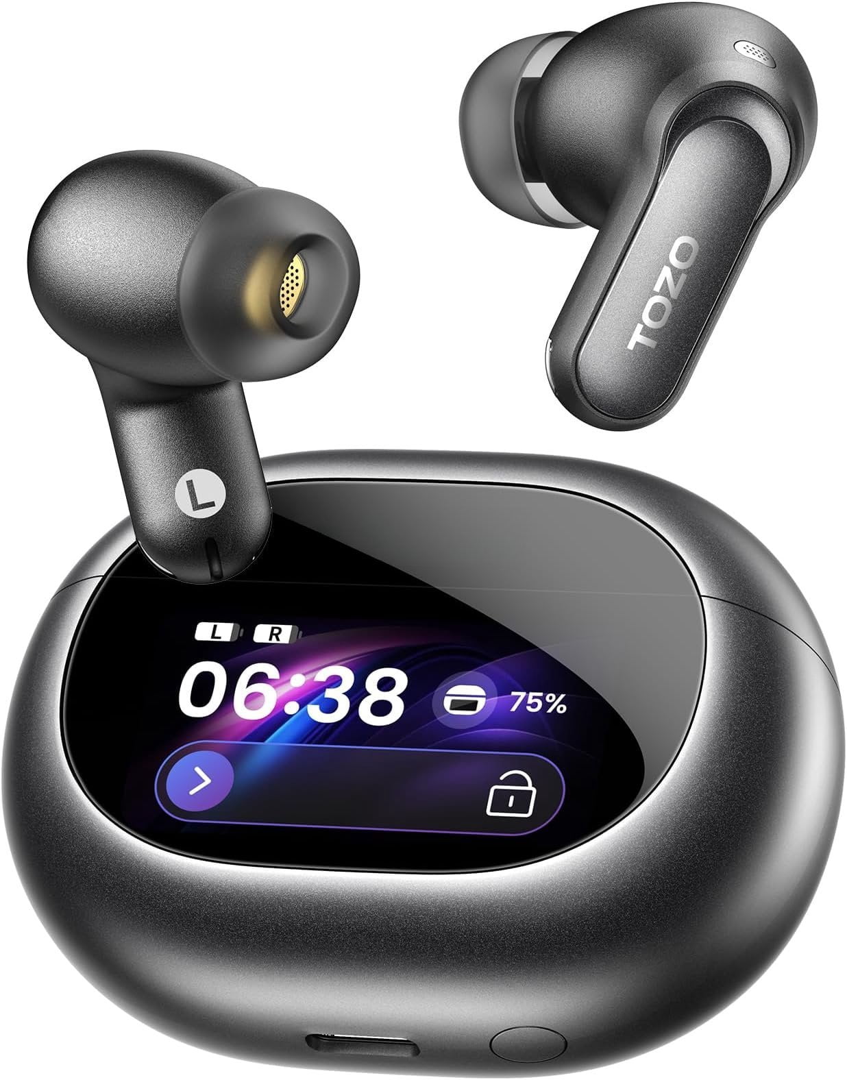 NC20 Noise Cancelling Earbuds with Touch Screen, LDAC Hi-Res Audio ...