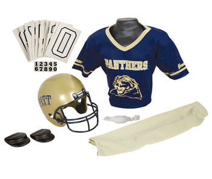NCAA - Pittsburgh Panthers Kids/Youth Football Helmet and Uniform Set ...