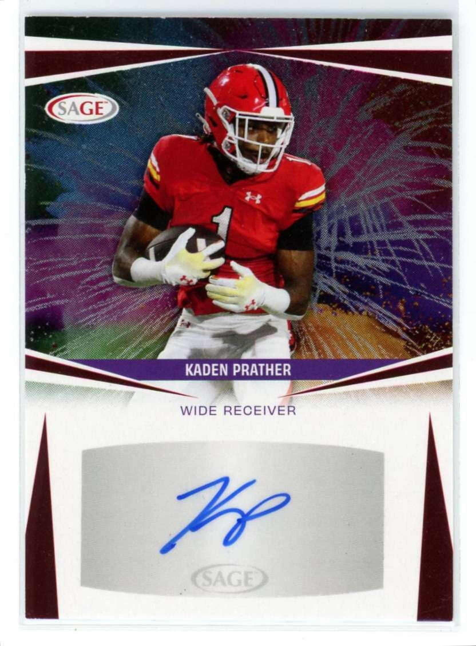 NCAA 2025 Sage Low Series Football Red Kaden Prather A-KP (Auto ...