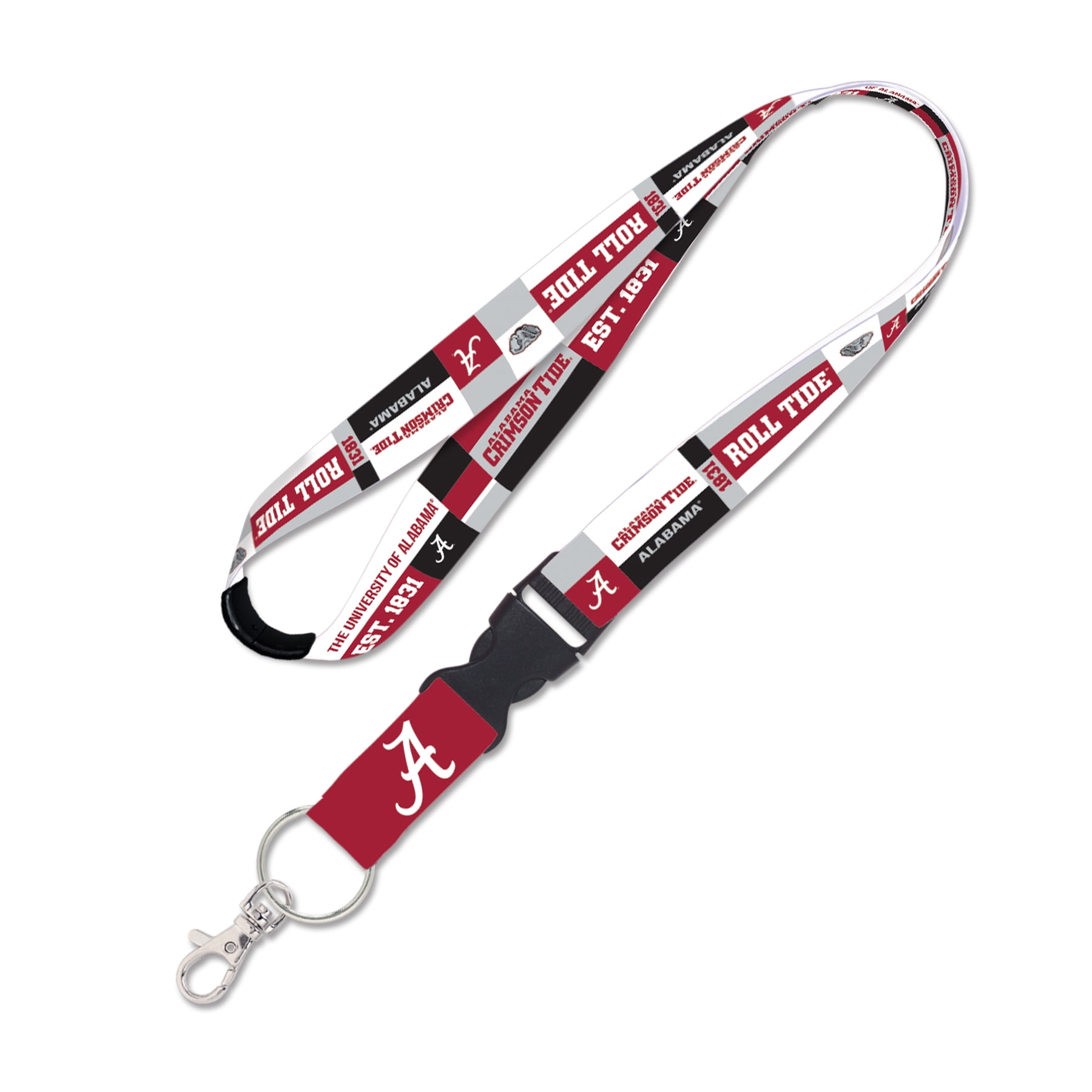 NCAA Alabama Color Block 1" Reversible Lanyard with Buckle and ...