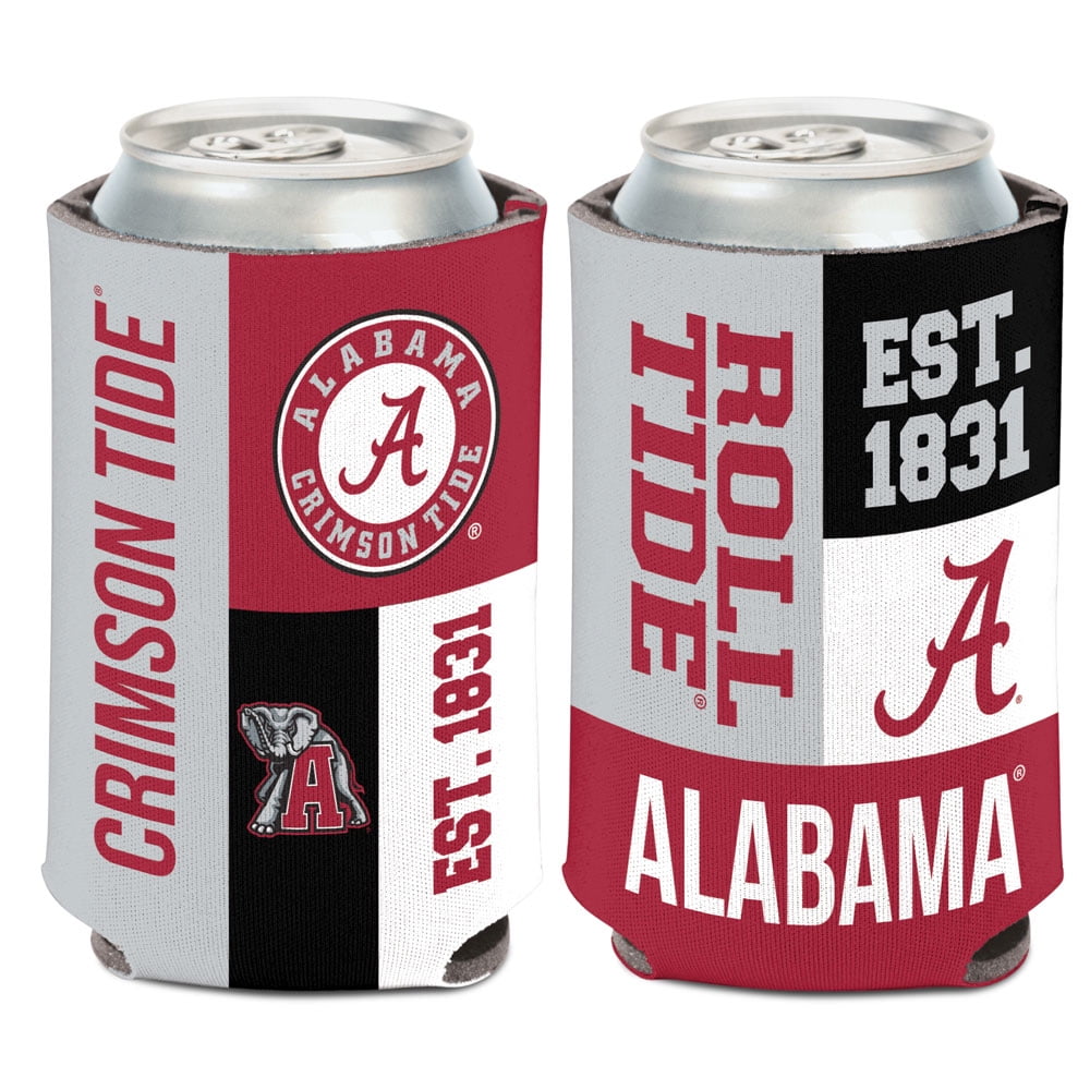 NCAA Alabama Color Block 12oz Can Cooler, Collapsible - Walmart.com