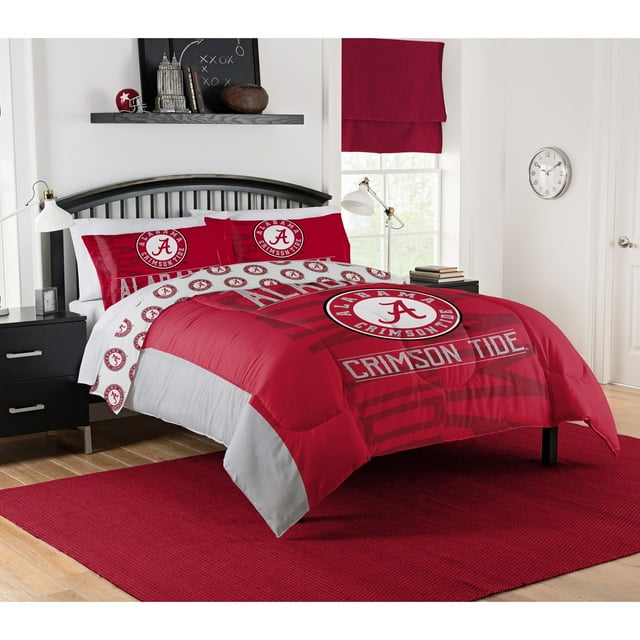 NCAA Alabama Crimson Tide Comforter Set, Full / Queen, Affiliation ...