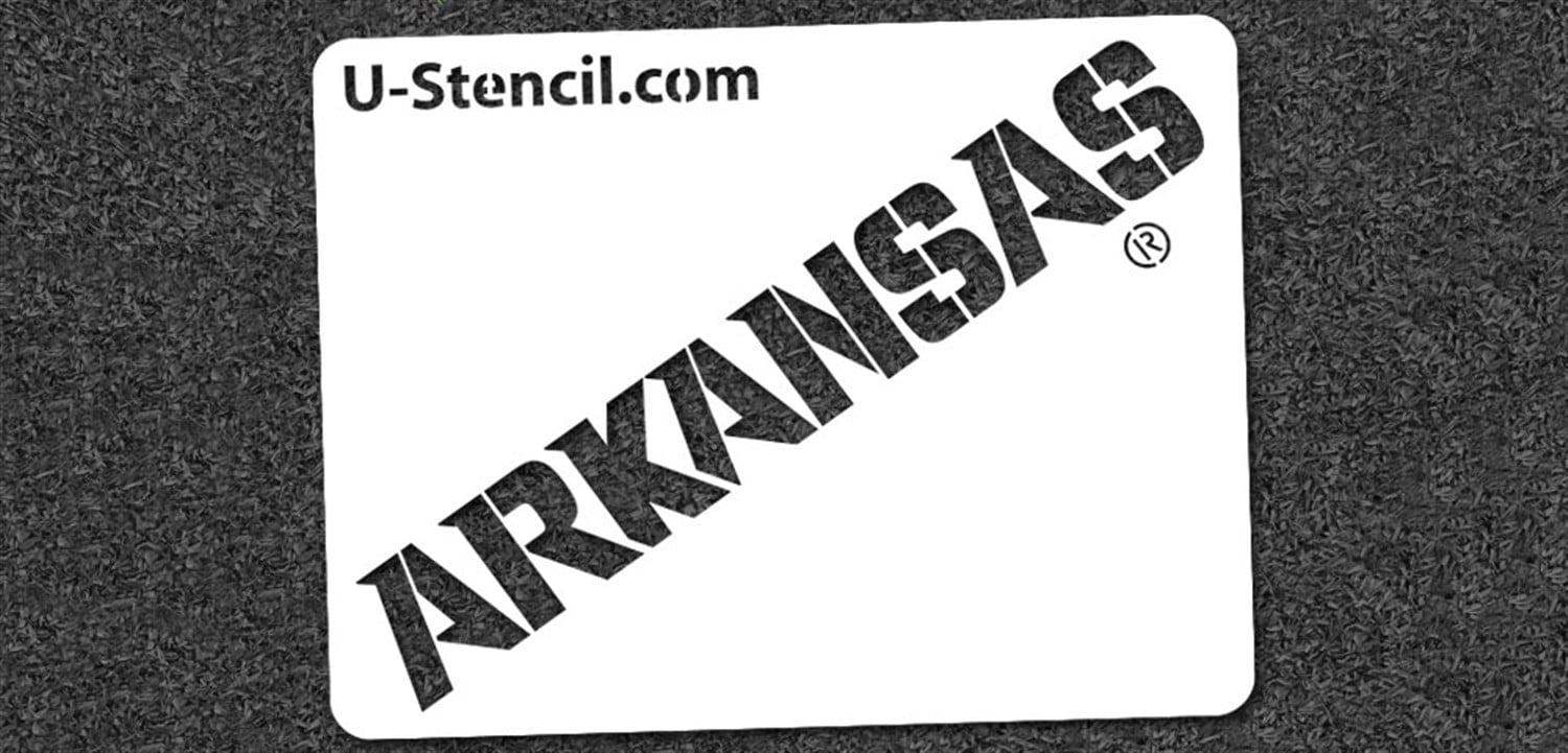 NCAA Arkansas Razorbacks Collegiate 'ARKANSAS' Mini Stencil Kit ...
