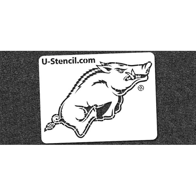 NCAA Arkansas Razorbacks Collegiate Tusk Mini Stencil Kit - Walmart.com