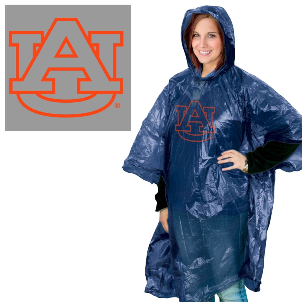 WinCraft NCAA Auburn Tigers Rain Poncho - Pullover with Team Logo ...