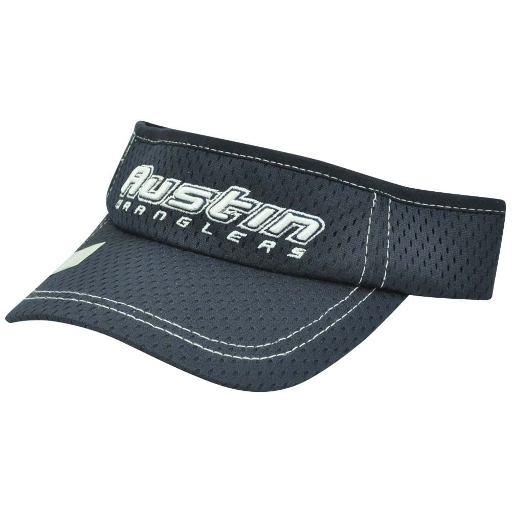 NCAA Austin Wranglers Adjustable Curved Bill Navy Blue Texas Visor Hat ...