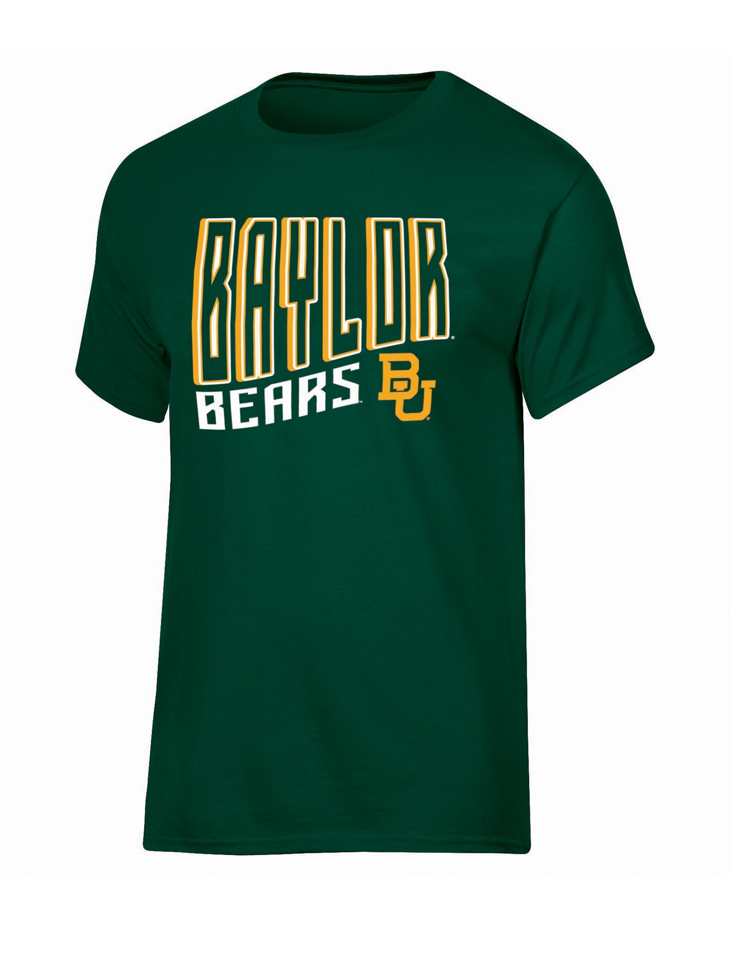 NCAA BAYLOR BEARS Mens Primry Color Cotton SS TEE Wave Font OPP ...