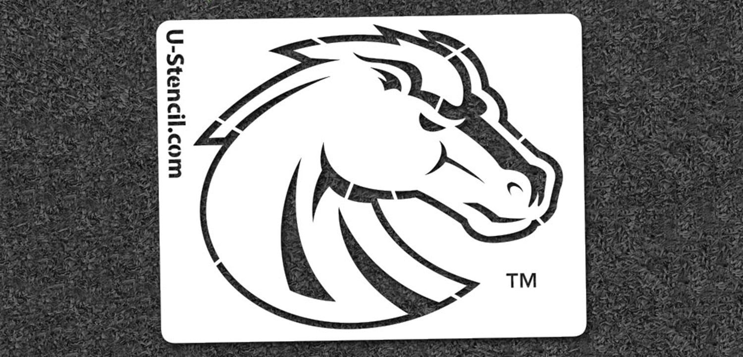 NCAA Boise State Broncos Collegiate Bronco Mini Stencil Kit - Walmart.com