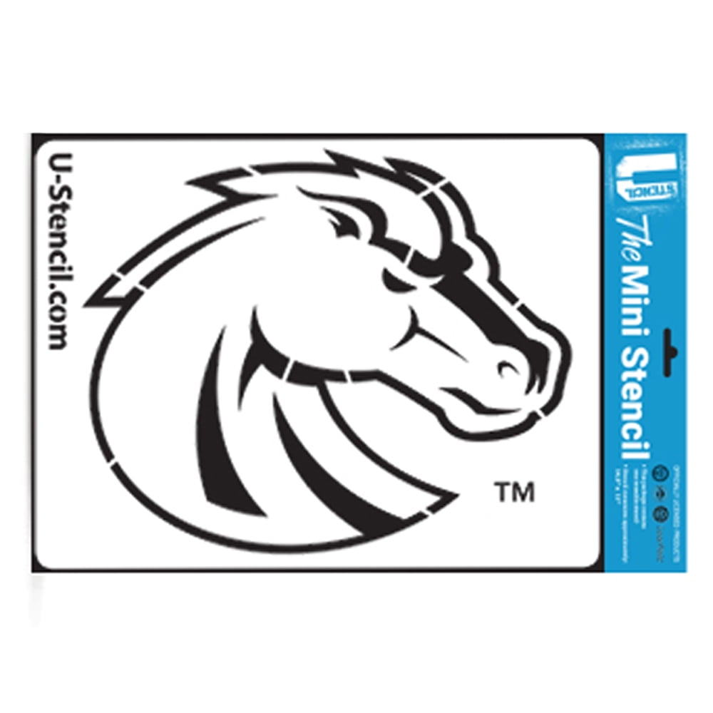 NCAA Boise State Broncos Collegiate Bronco Mini Stencil Kit - Walmart.com