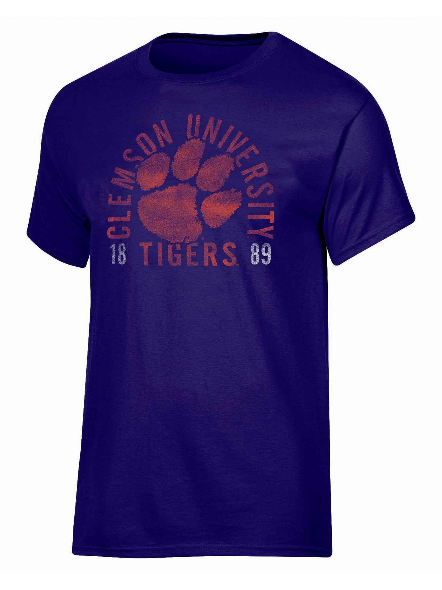NCAA CLEMSON TIGERS Mens Altrnt Color Cotton SS TEE Arch Faded OPP ...