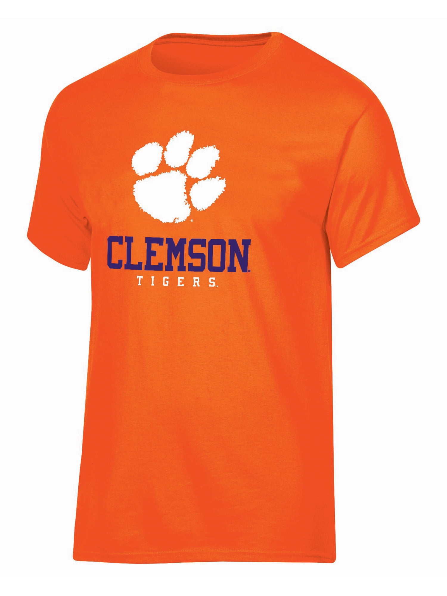 NCAA CLEMSON TIGERS Mens Primry Color Cotton SS TEE Logo Over Name OPP ...