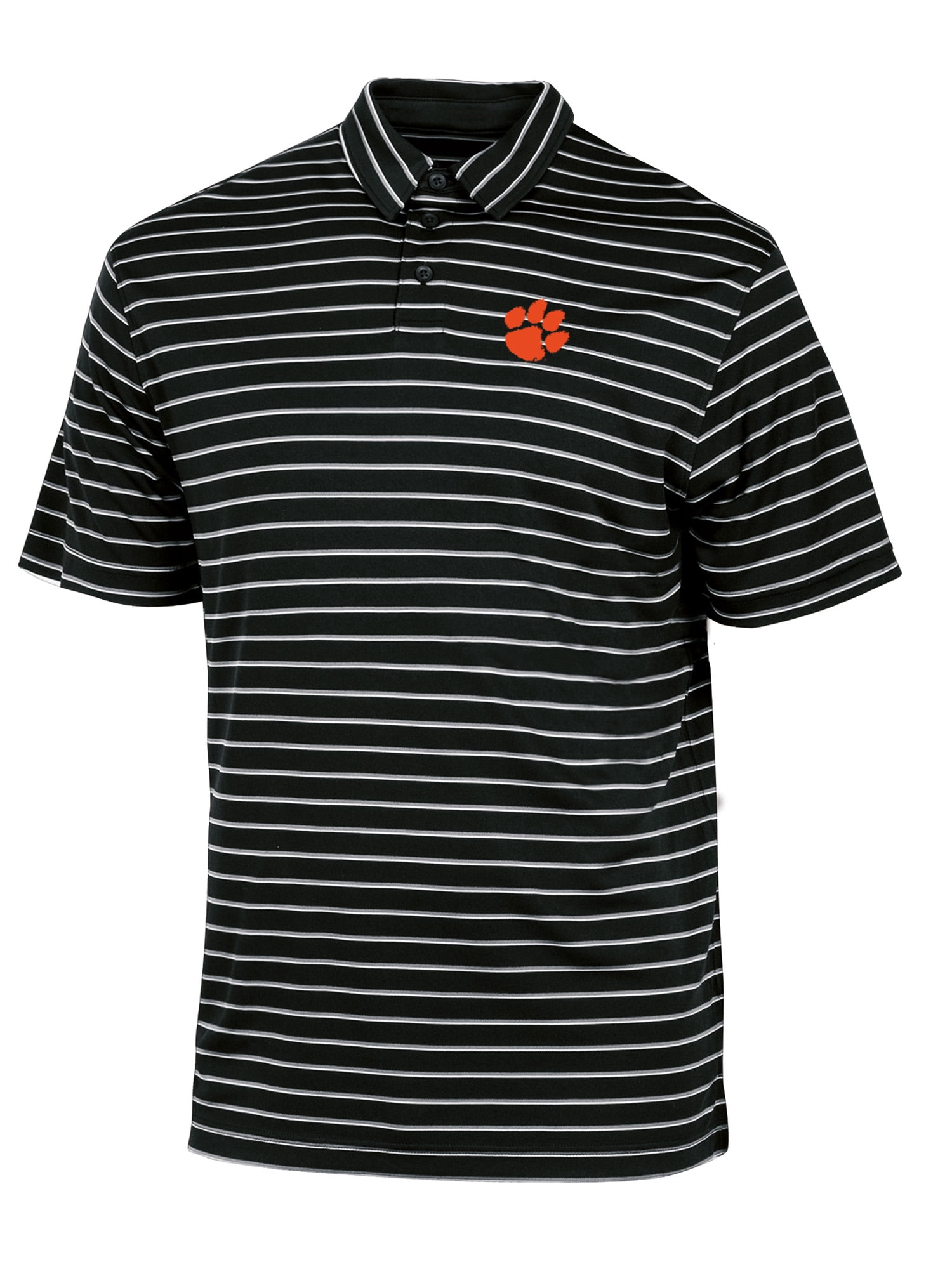 NCAA CLEMSON TIGERS Mens Primry Color Synthetic POLO Striped - Walmart.com