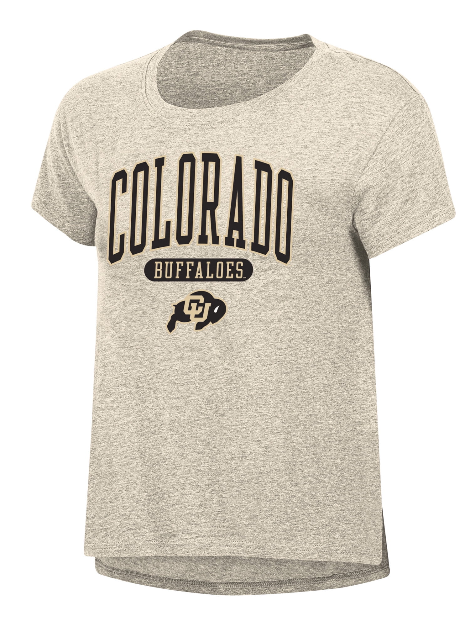 NCAA COLORADO BUFFS Womens Grey Color Cotton SS TEE Stretched Arch Open ...
