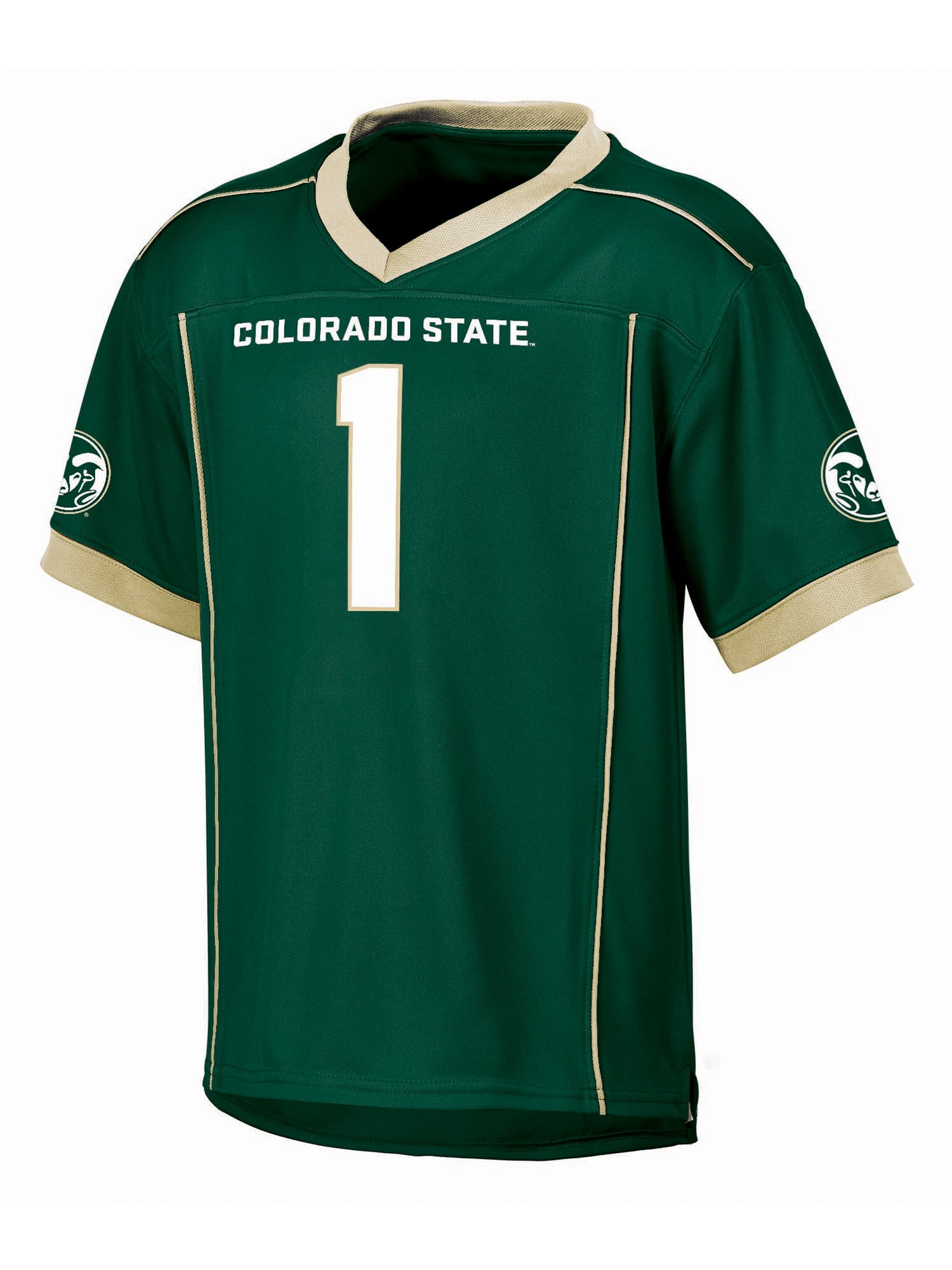 NCAA COLORADO STATE Boys Primry Color Synthetic JSY Football - Walmart.com