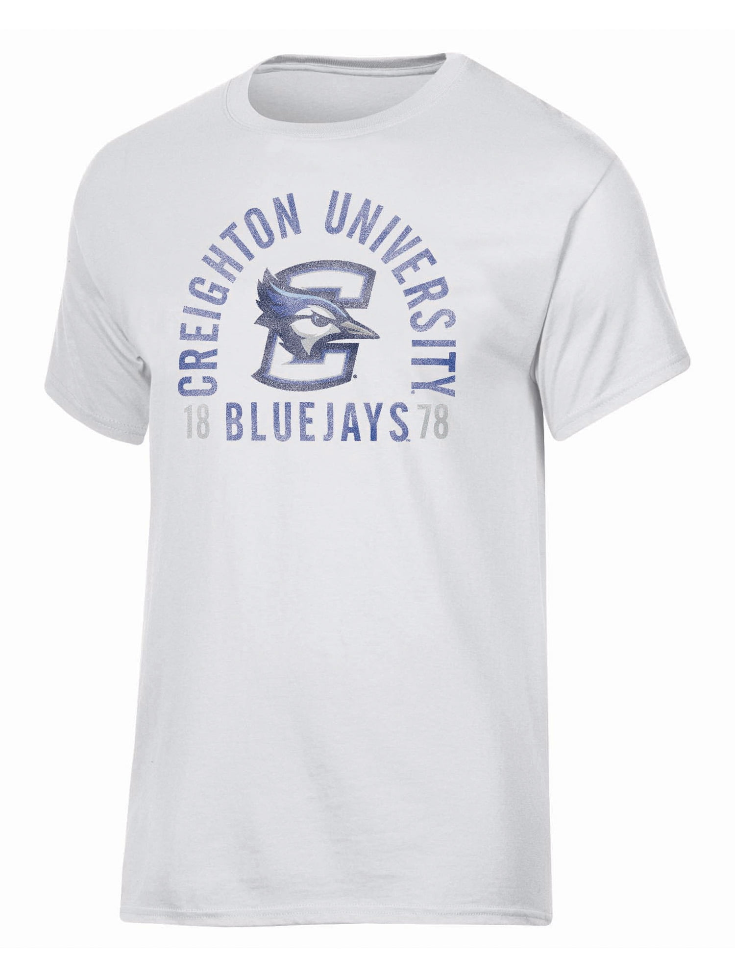 NCAA CREIGHTON BLUE JAYS Mens Altrnt Color Cotton SS TEE Arch Faded OPP ...