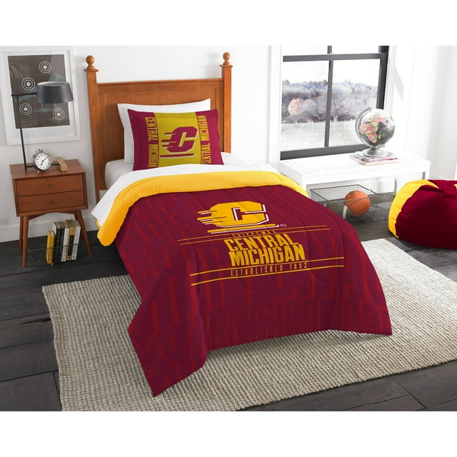 NCAA Central Michigan Chippewas "Modern Take" Bedding Comforter Set ...