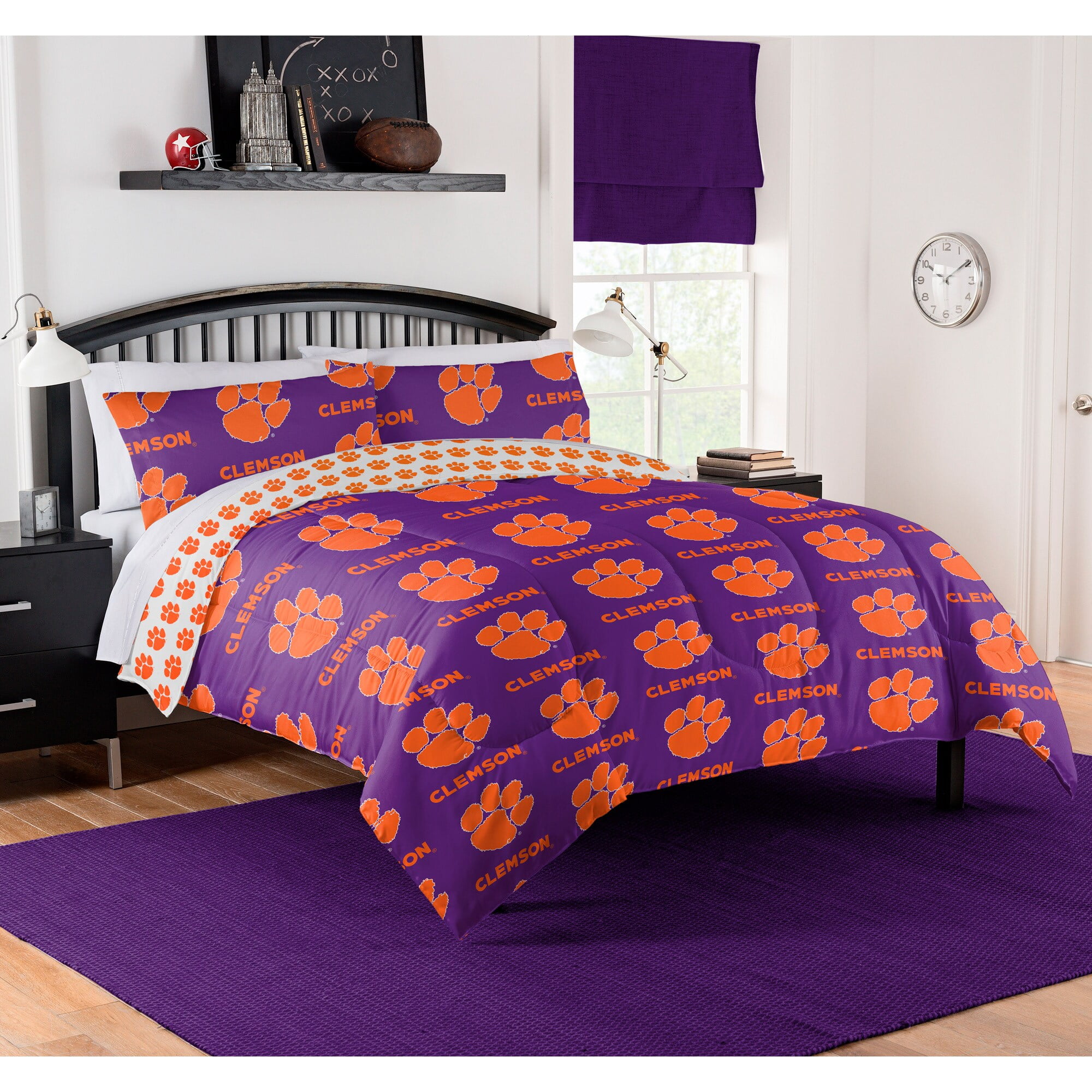 NCAA Clemson Tigers Bed In Bag Set - Walmart.com