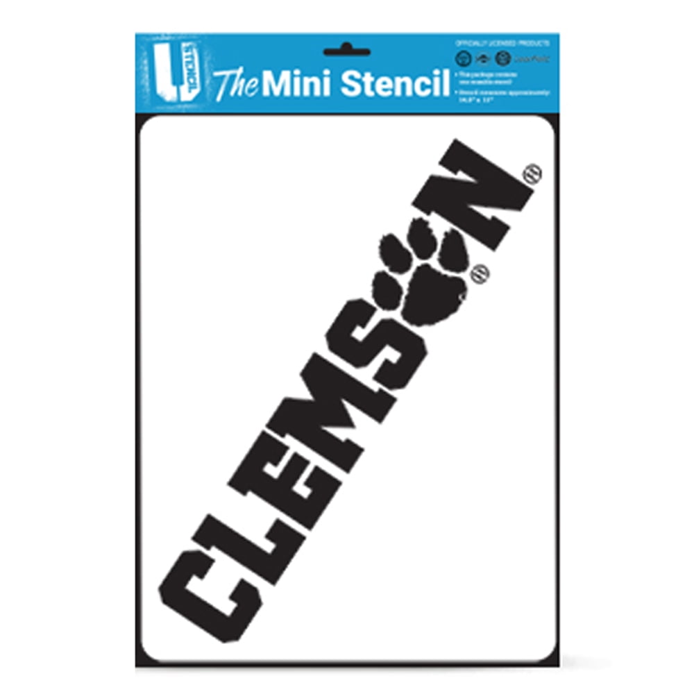 NCAA Clemson Tigers Collegiate 'CLEMSON' Mini Stencil Kit - Walmart.com