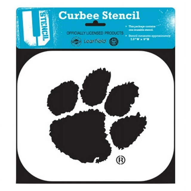 NCAA Clemson Tigers Collegiate Paw Curbee Stencil - Walmart.com