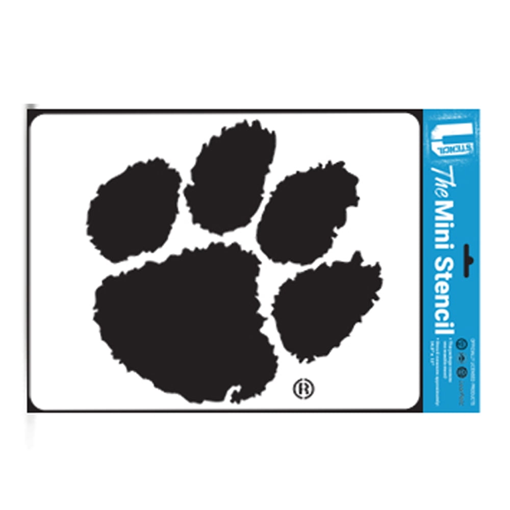NCAA Clemson Tigers Collegiate Paw Mini Stencil Kit - Walmart.com