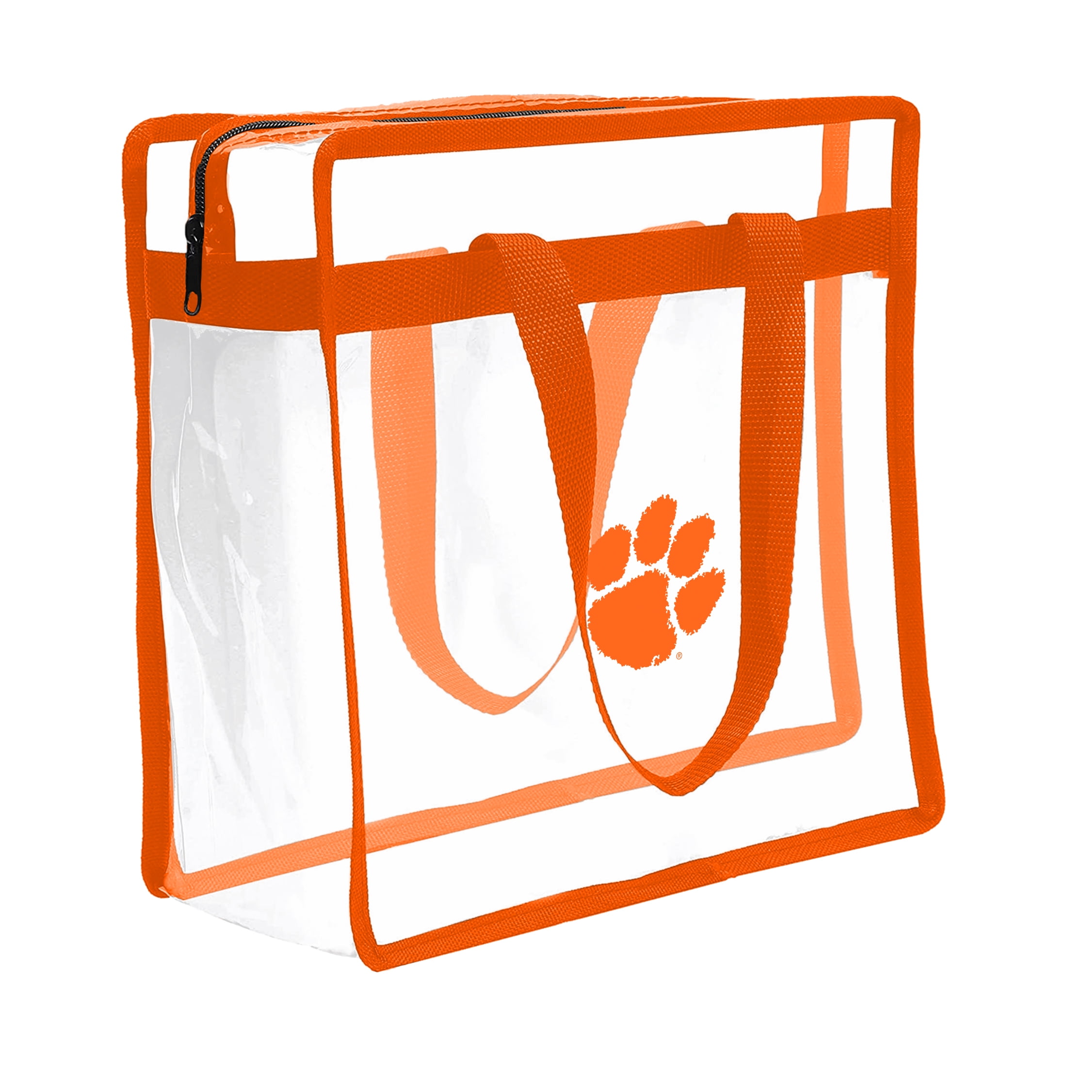 NCAA Clemson Tigers Team Clear Tote Bag with Colored Strap - Walmart.com
