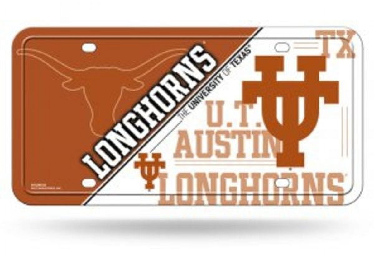 Texas Longhorns Metal License Plate - Walmart.com