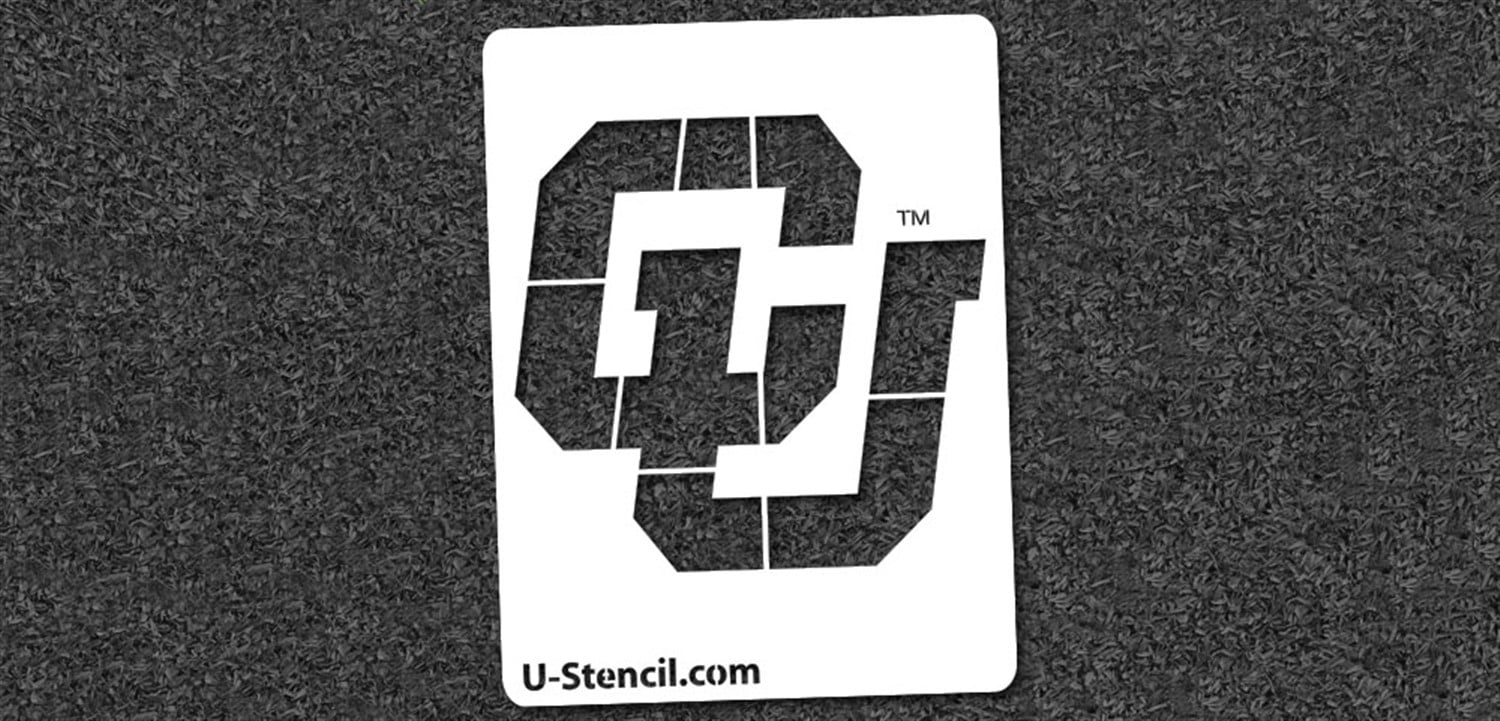 NCAA Colorado Buffaloes Collegiate 'CU' Mini Stencil Kit - Walmart.com