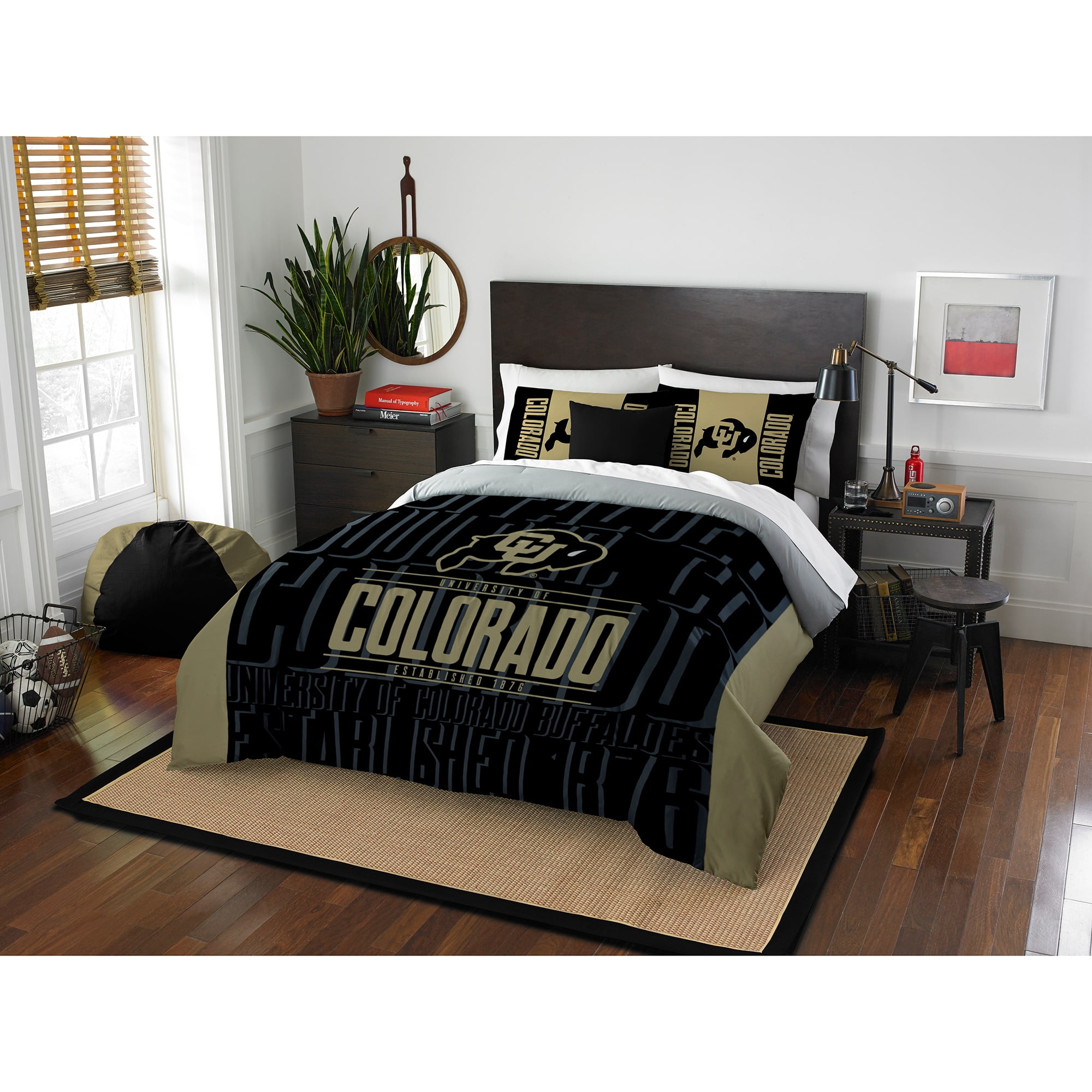 NCAA Colorado Buffaloes "Modern Take" Bedding Comforter Set - Walmart.com