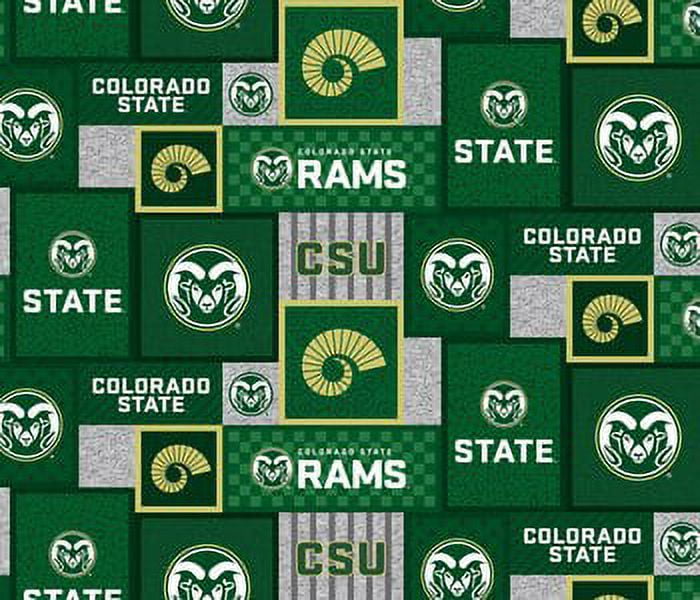 NCAA-Colorado State CSU-1177 College Patch Crafting Fleece, by the yard ...