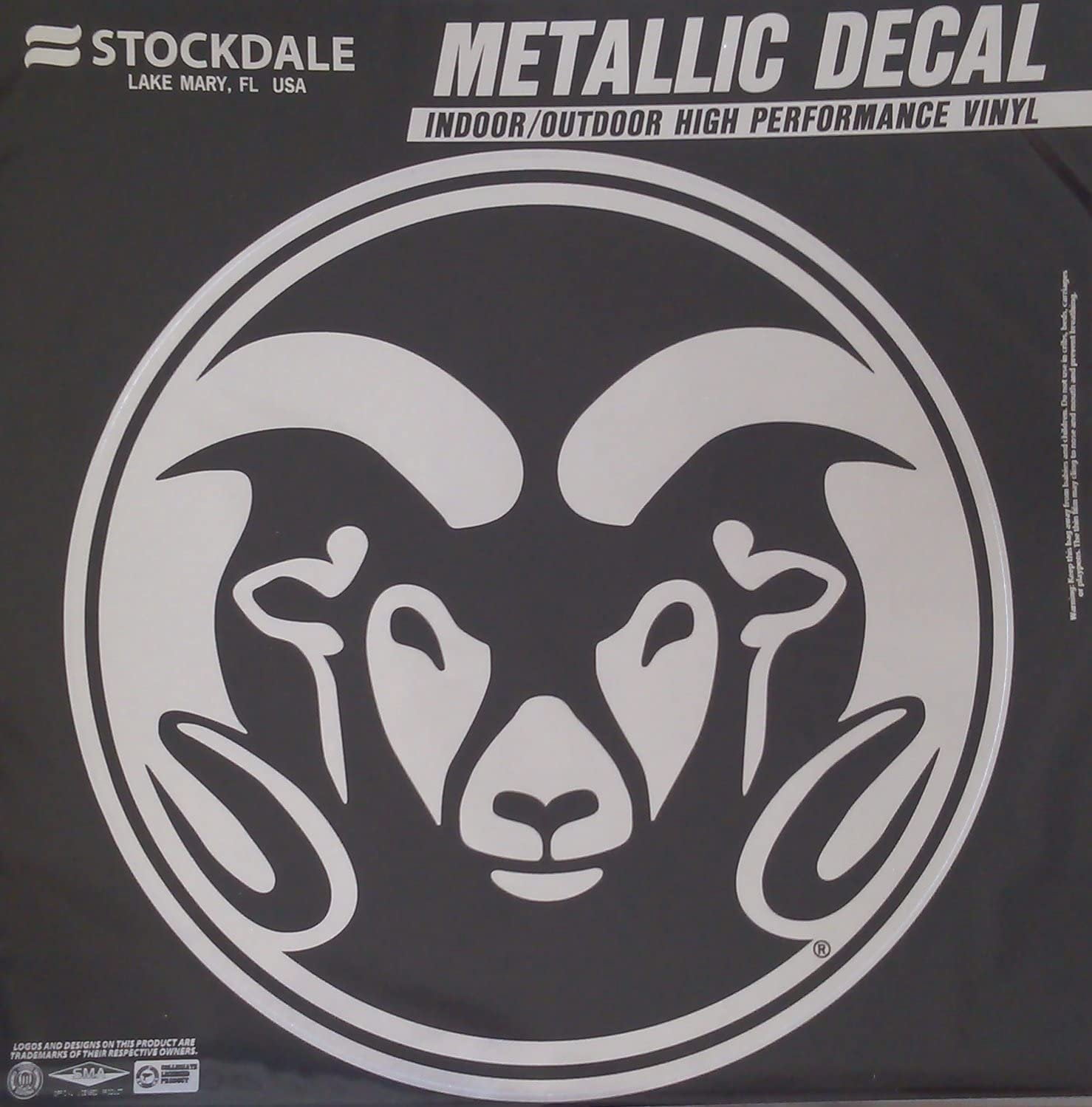 NCAA Colorado State Team 6" x 6" Metallic Decal - Walmart.com