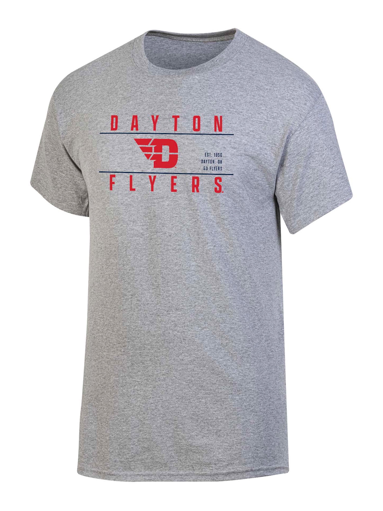 NCAA DAYTON FLYERS Mens Grey Color Cotton SS TEE Bar OPP - Walmart.com