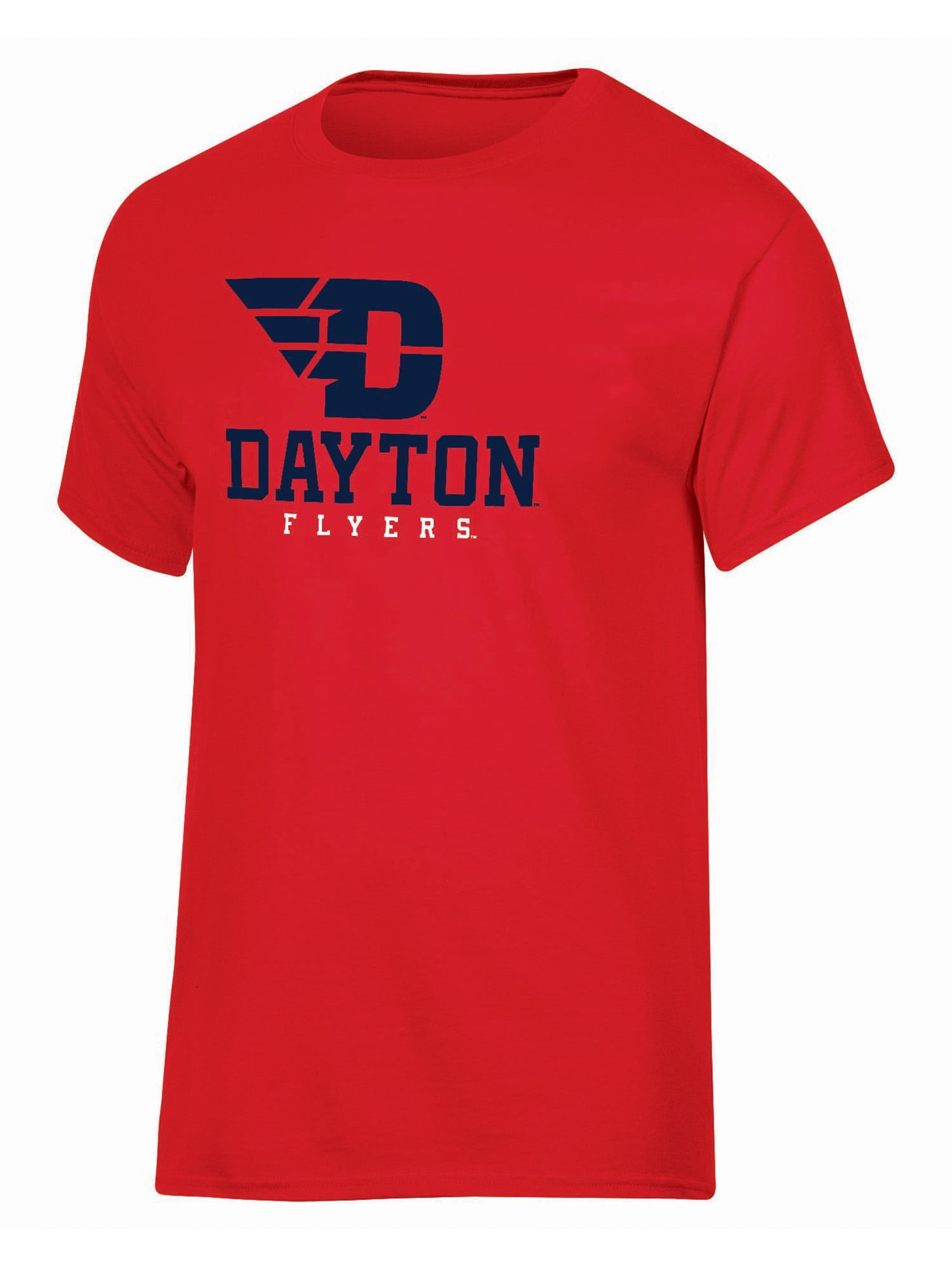 NCAA DAYTON FLYERS Mens Primry Color Cotton SS TEE Logo Over Name OPP ...