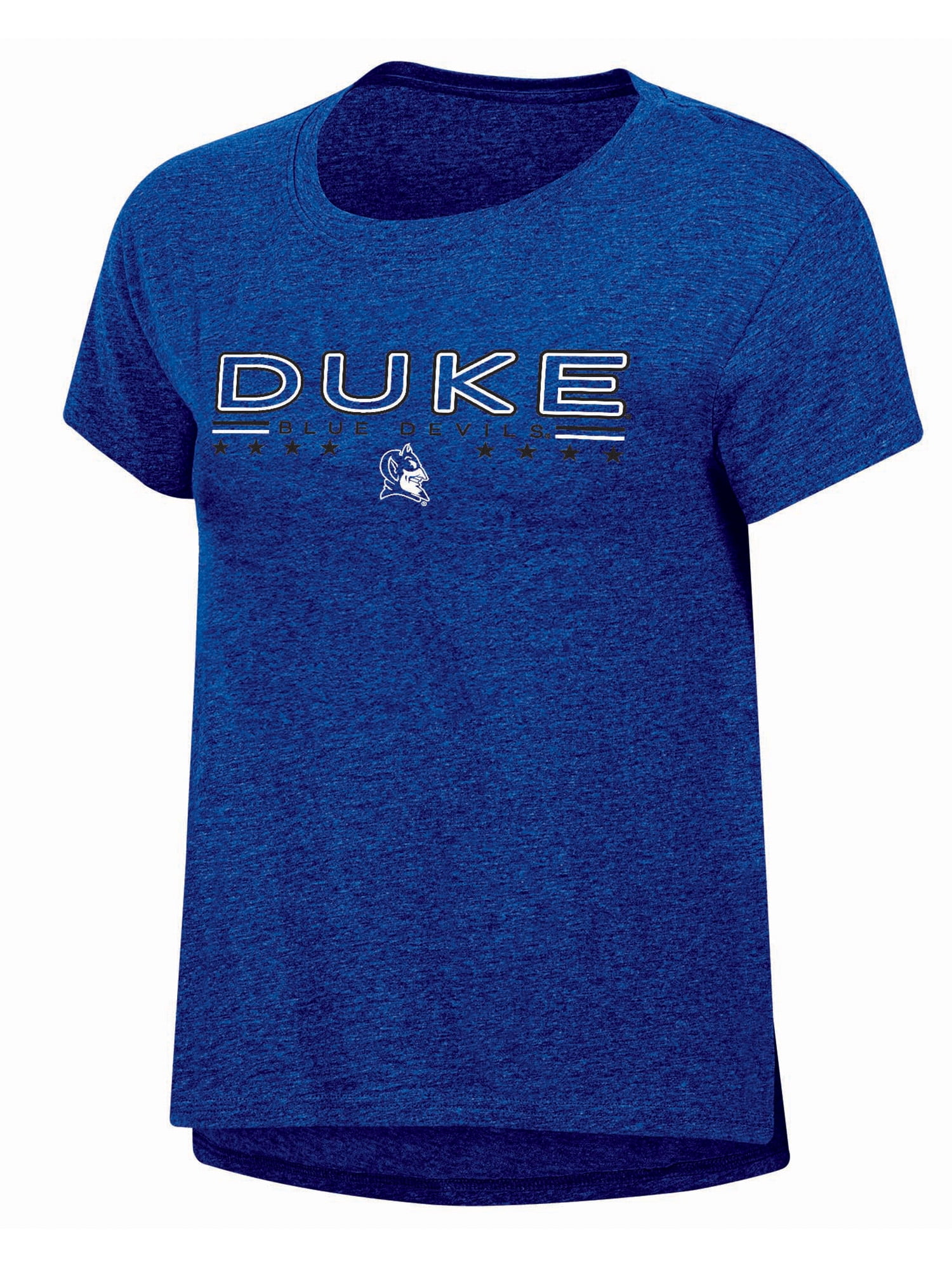 NCAA DUKE BLUE DEVILS Womens Primry Color Cotton SS TEE Blocked Stars ...