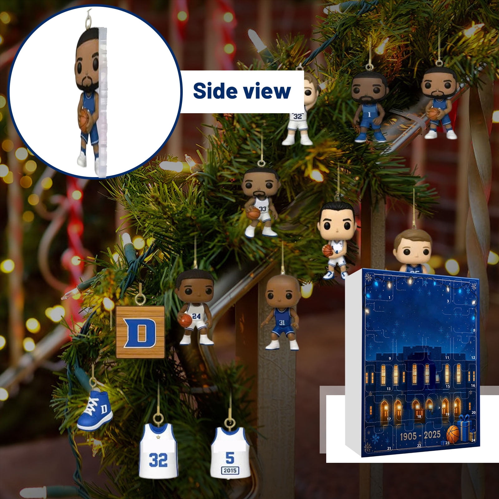 NCAA Duke Blue Devils Advent Calendar 2025, 24PCS Basketball Team ...