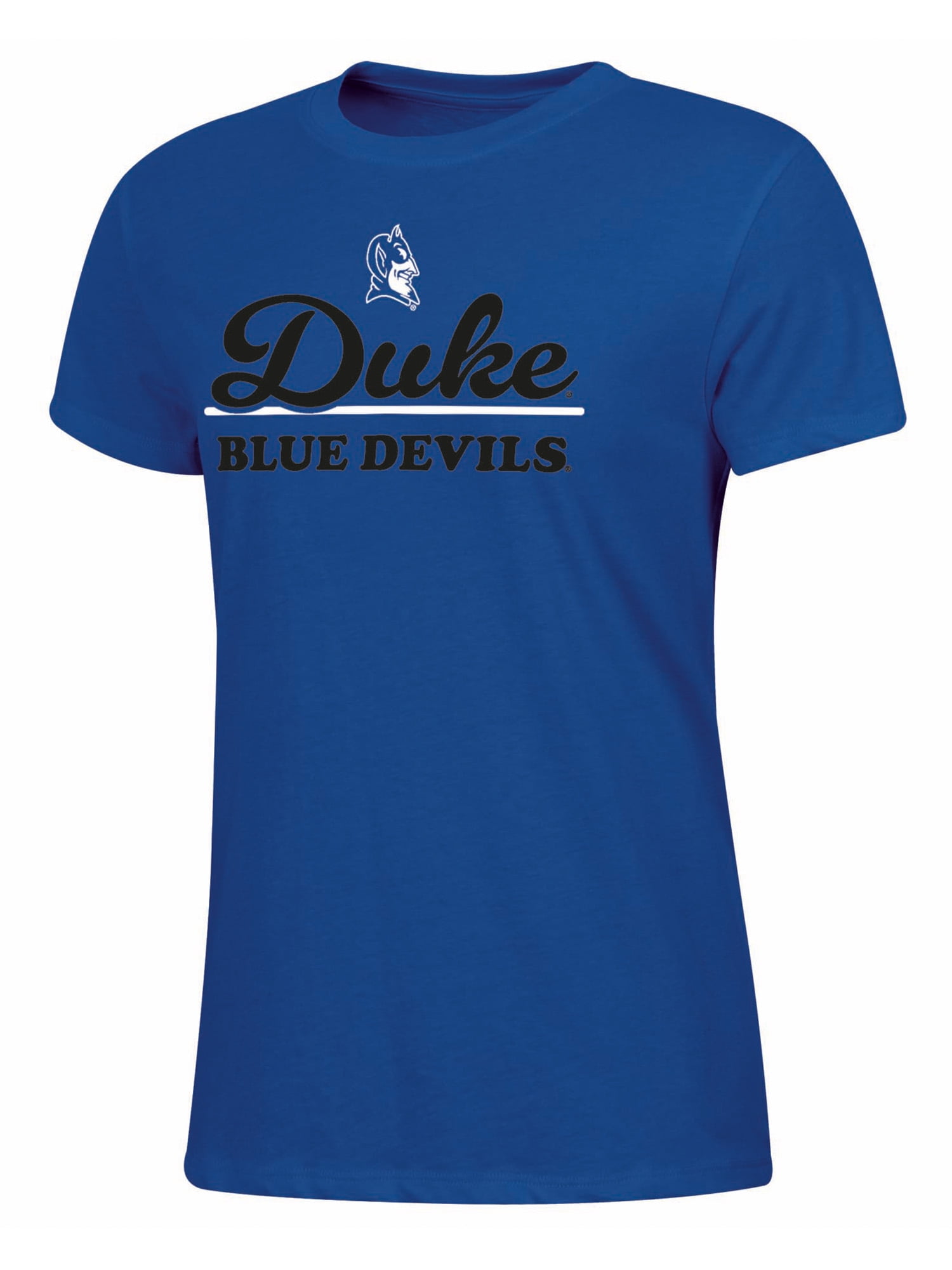 NCAA Duke Blue Devils Womens Primry Color Cotton Crew Short Sleeve Tee ...