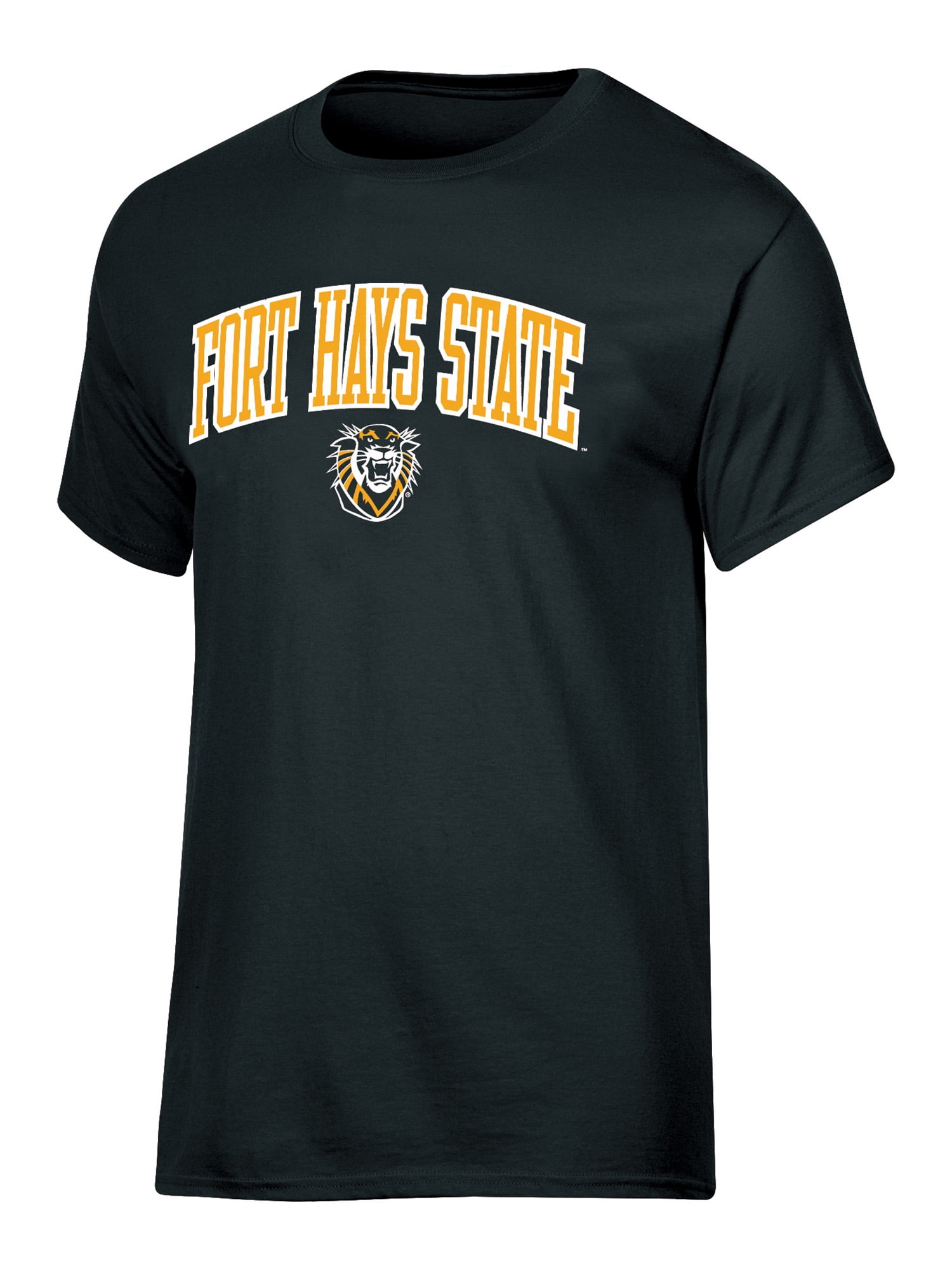 NCAA FORT HAYS ST TIGERS Mens Primry Color Cotton SS TEE Arch Over OPP ...