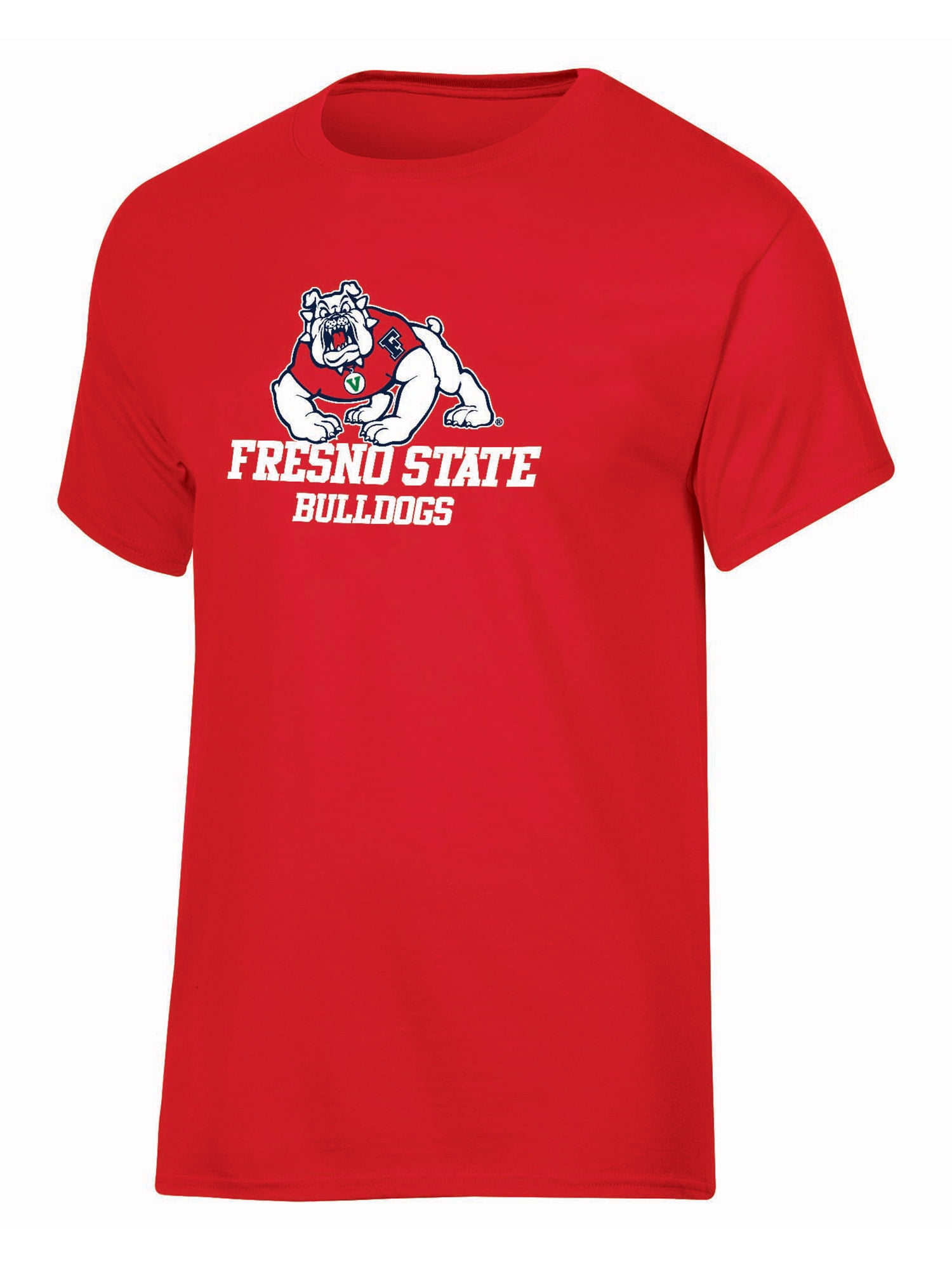 NCAA FRESNO ST BULLDOGS Mens Primry Color Cotton SS TEE Logo Over Name ...