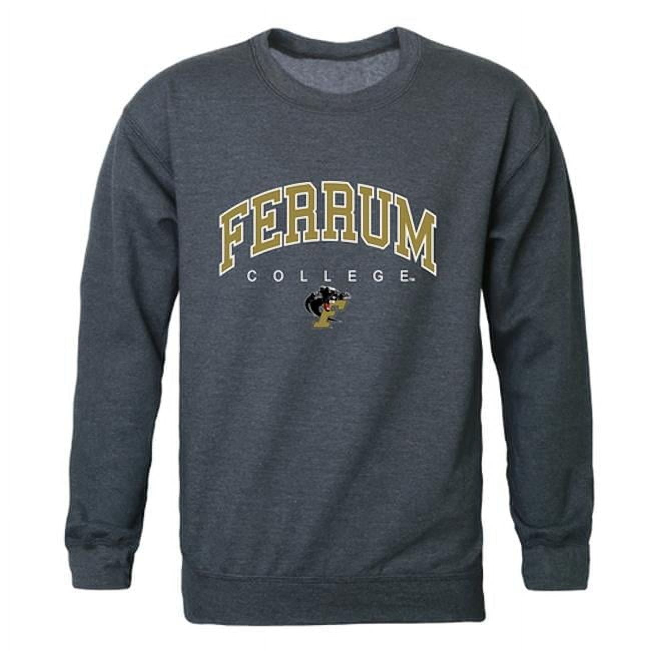 NCAA Ferrum College Panthers Campus Crewneck T-Shirt, Heather Charcoal ...