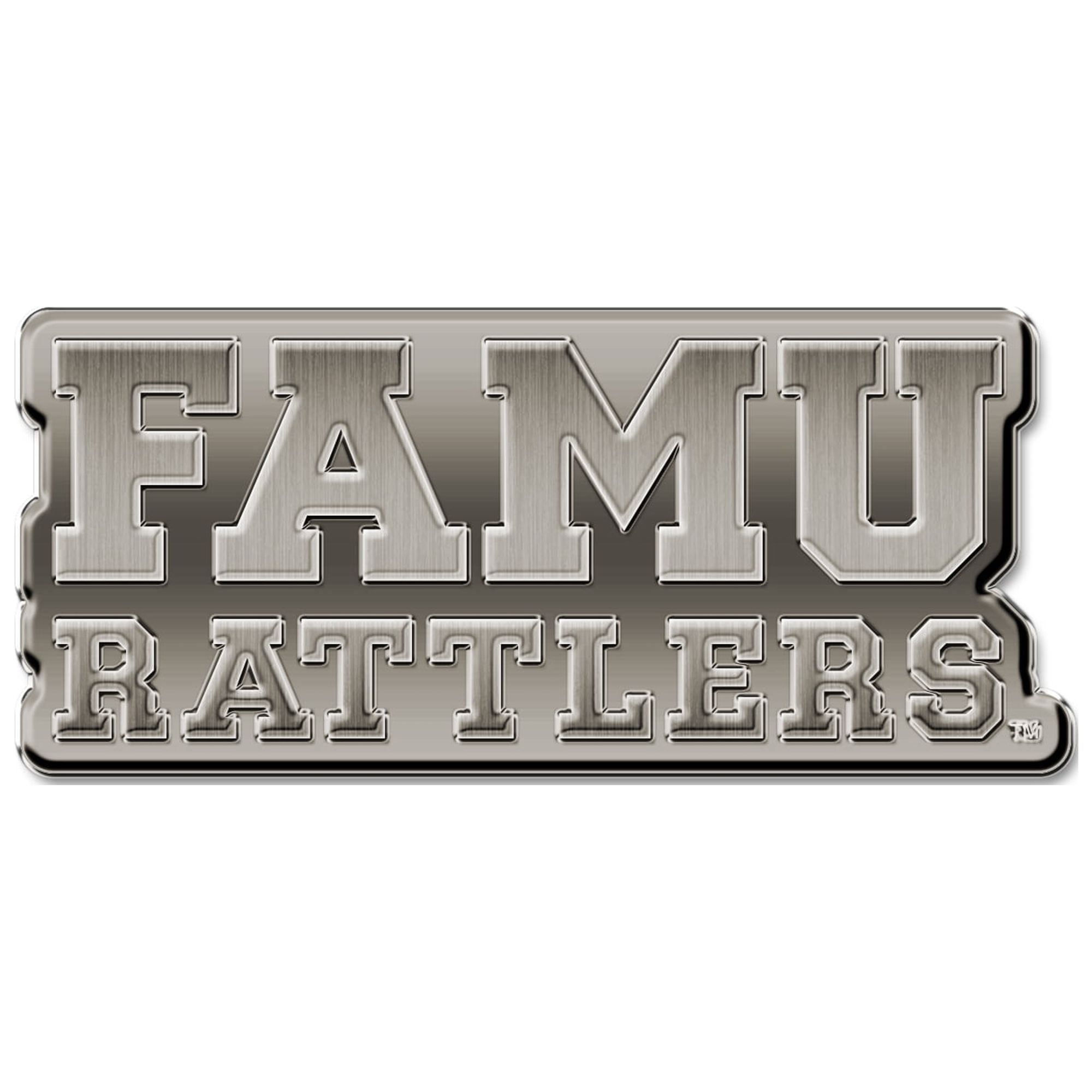 NCAA Florida A&M Rattlers FAMU Antique Nickel Auto Emblem for Car/Truck ...