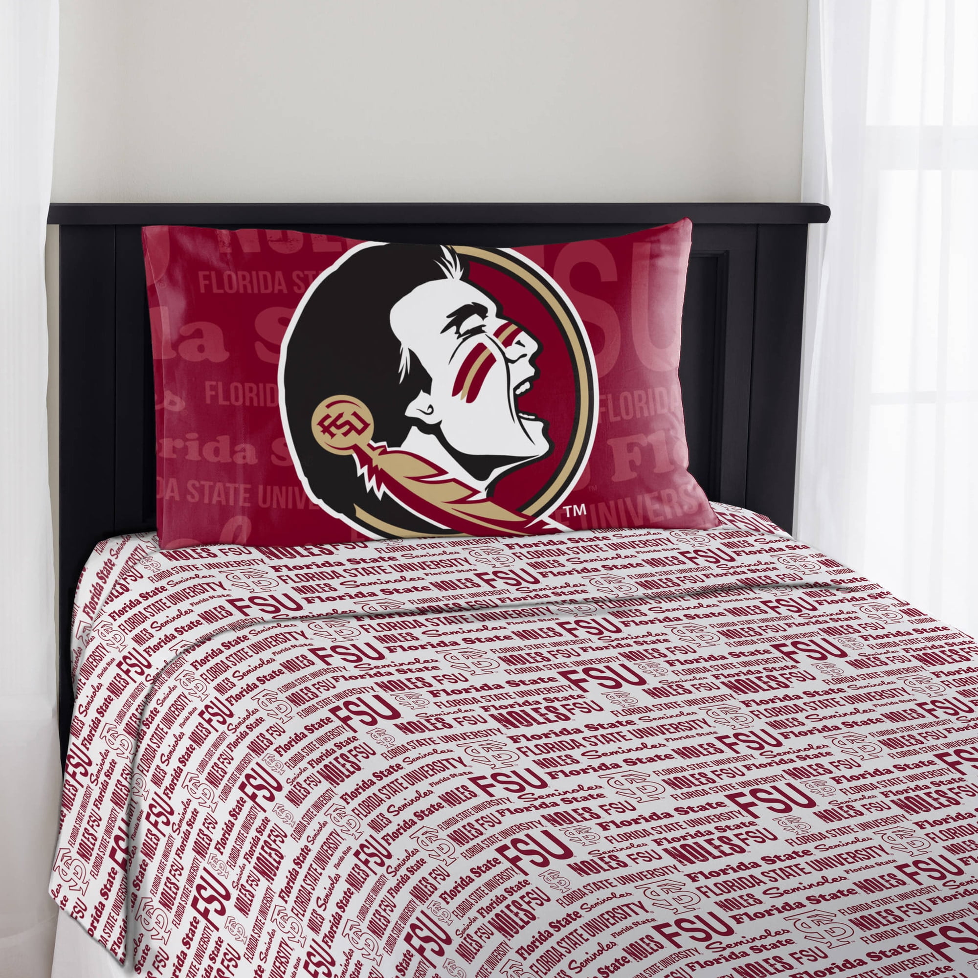 NCAA Florida State Seminoles Sheet Set Bedding - Walmart.com