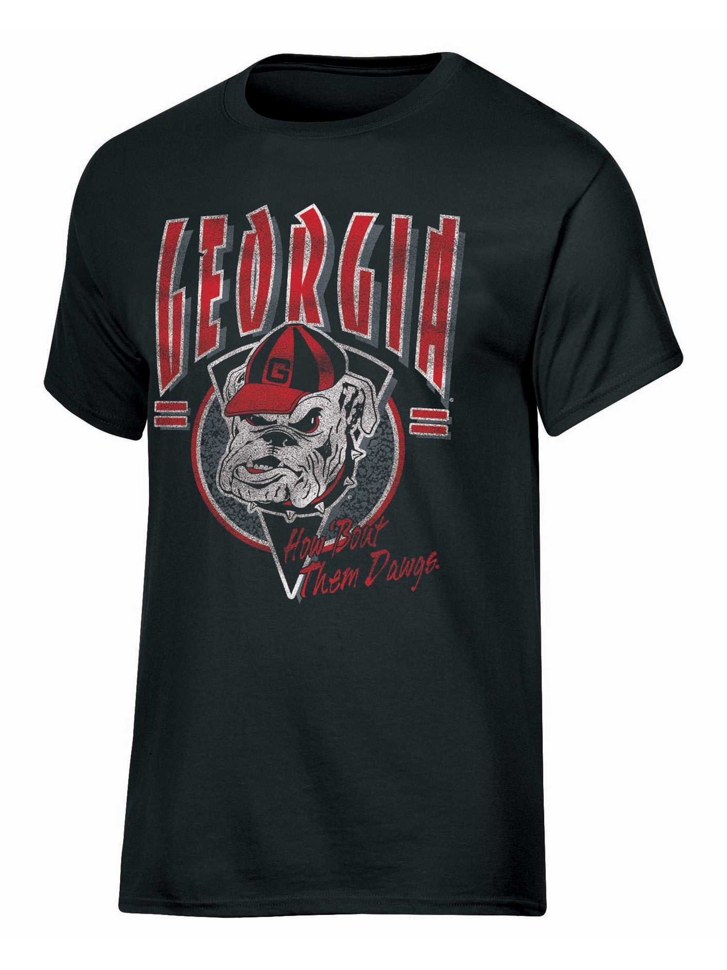 NCAA GEORGIA BULLDOGS Mens Altrnt Color Cotton SS TEE Distressed 90's ...