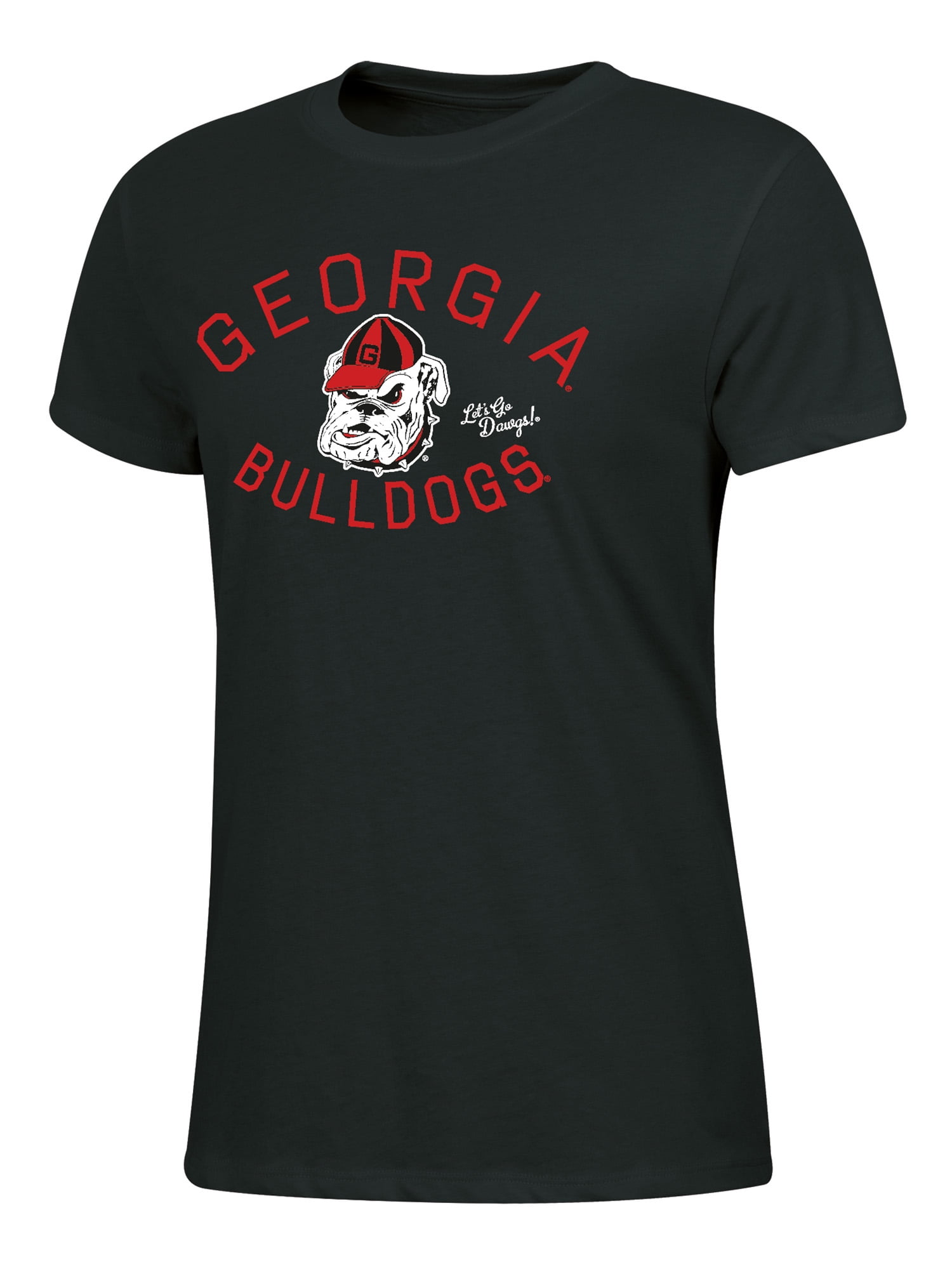 NCAA GEORGIA BULLDOGS Womens Altrnt Color Cotton SS TEE Arch Over Under ...