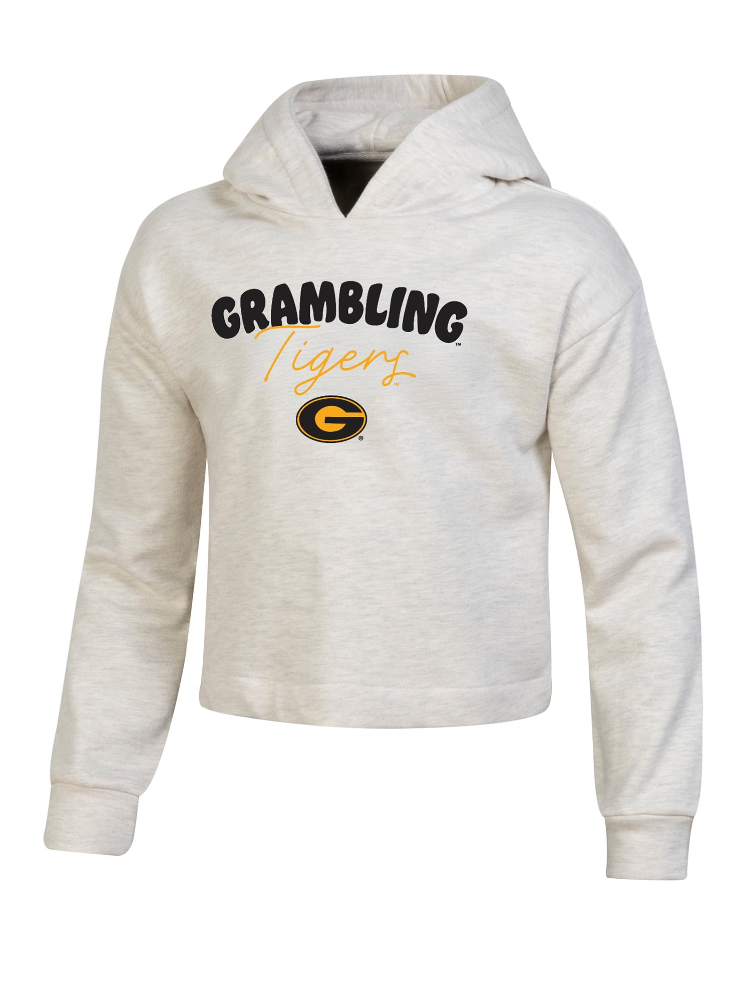 NCAA GRAMBLING STATE Girls Grey Color Cotton Fleece HDY Puff Print ...