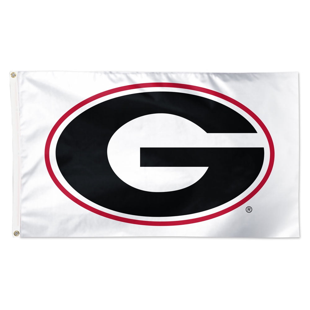 NCAA Georgia Bulldogs White 3' x 5' Deluxe Flag - Walmart.com