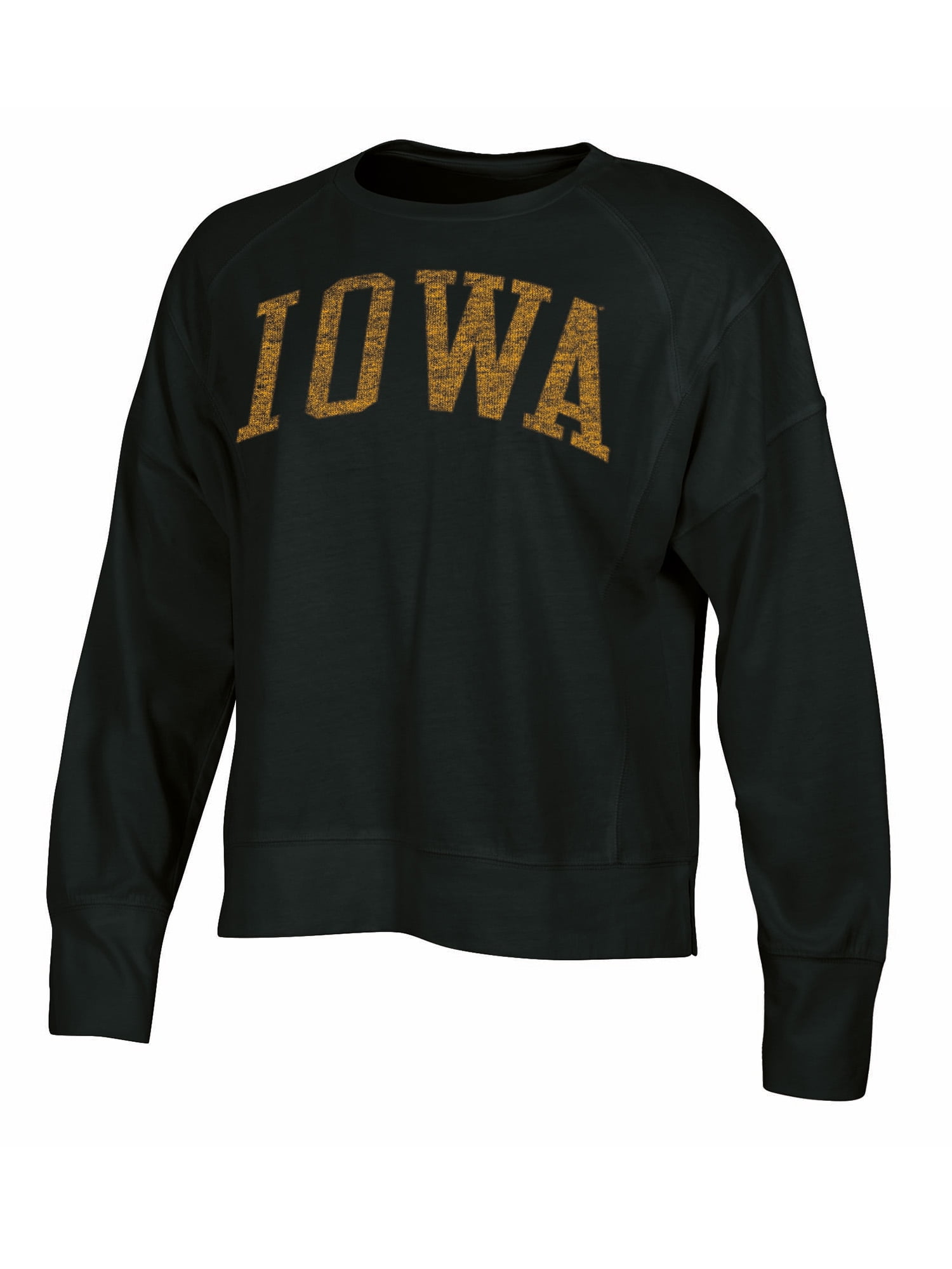 NCAA IOWA HAWKEYES Womens Primry Color Cotton LS TEE Arch Name Cut ...