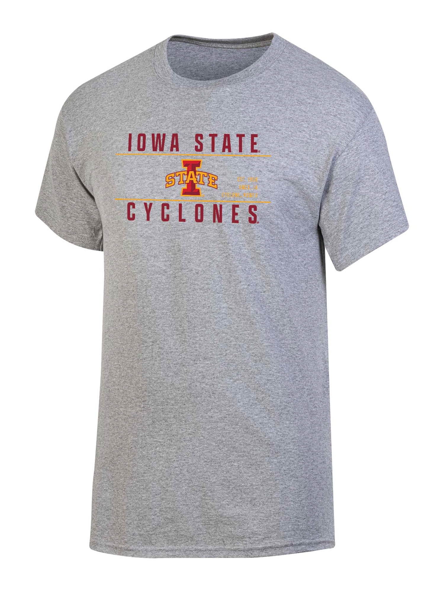 NCAA Men's Iowa State Cyclones Bar Logo Crewneck Tee - Walmart.com