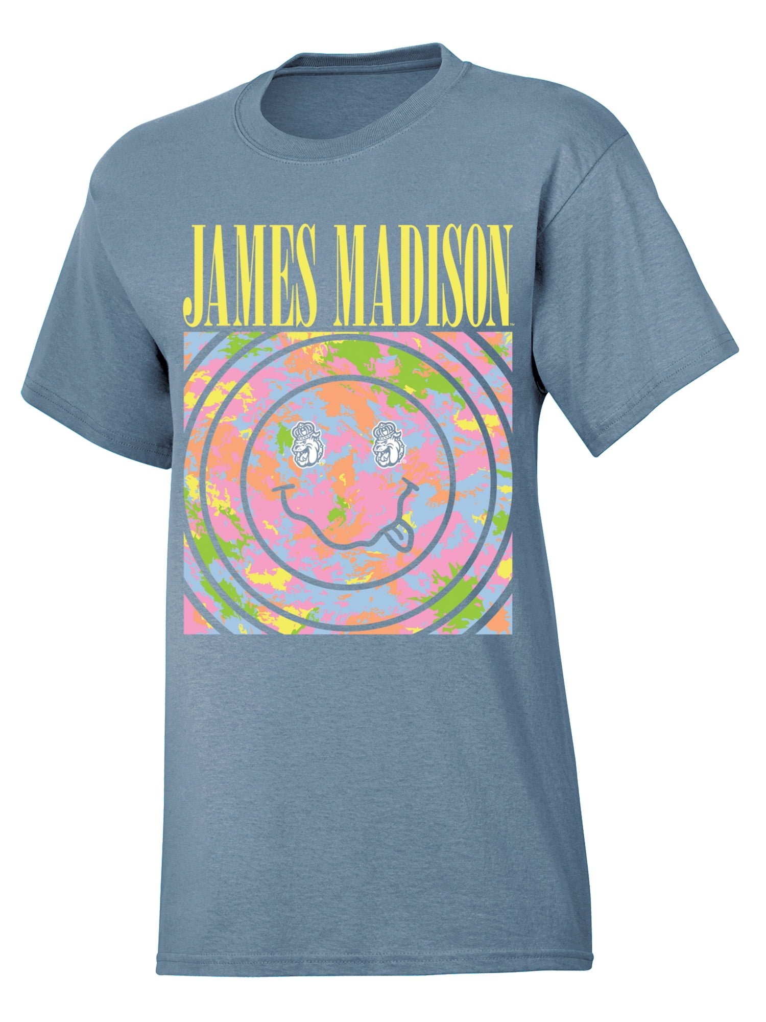 NCAA JAMES MADISON Mens Lt Pri Color Cotton SS TEE Frat Vana - Walmart.com