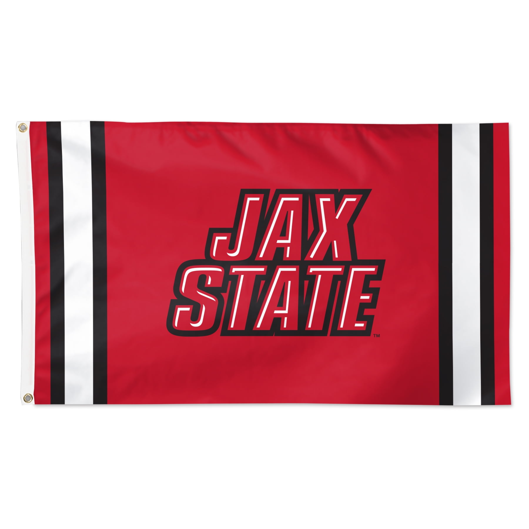 NCAA Jacksonville State Team Striped 3' x 5' Deluxe Flag - Walmart.com